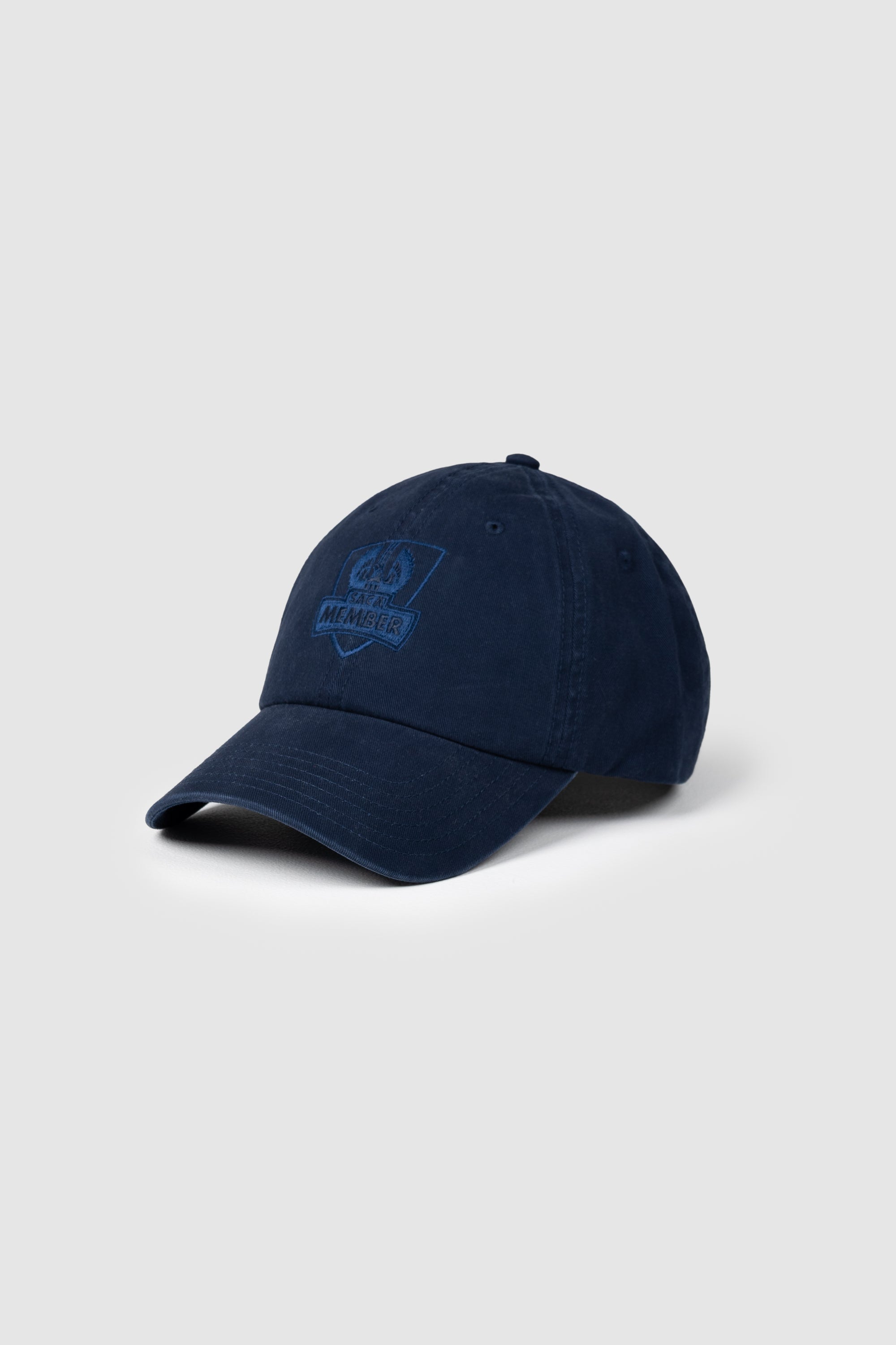 Embroidered Logo Cap Navy – SACA Merchandise